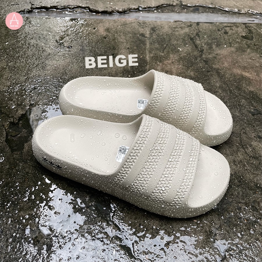 [GX7064] W ADIDAS ADILLETE AYOON SLIDES BLISS "BEIGE/BLACK" Trạm Tabo