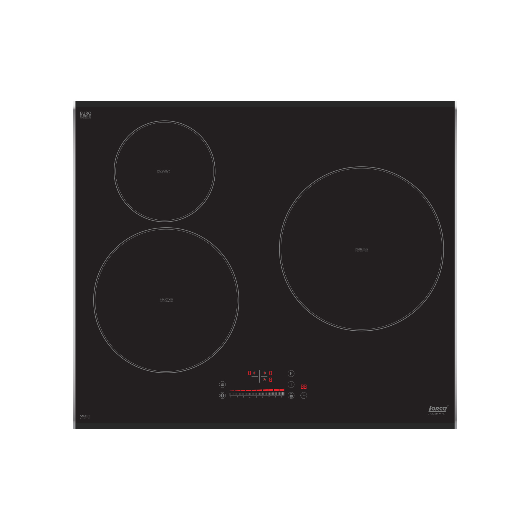 Bếp từ 3 vùng nấu Lorca LCI-306 PLUS chính hãng, giá tốt TOTO NAM ANH