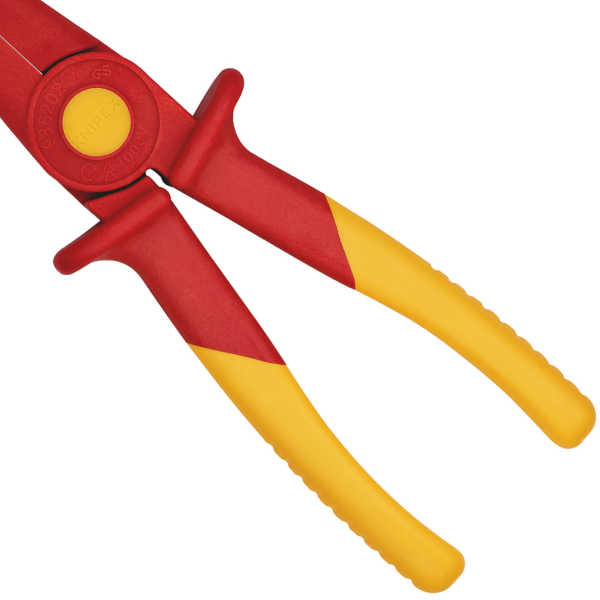 Kìm nhựa mỏ nhọn cách điện 1000V, chống đoản mạch Knipex 986202