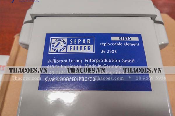 LỌC TÁCH NƯỚC SEPAR FILTER SWK2000/10 (THÂN NHÔM LƯU LƯỢNG 10L/PH ...