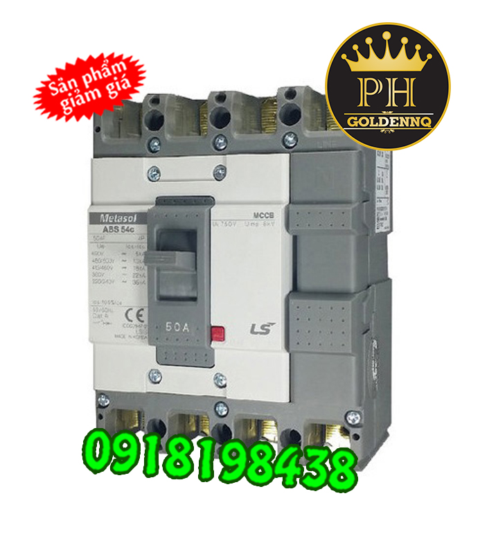MCCB LS ABS54c 50A 22kA 4P | Công Ty TNHH Tổng Hợp Quốc Tế Golden NQ
