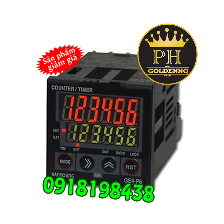 Counter / Timer Hanyoung GE4-P41A 220V 4 số | Công Ty TNHH Tổng Hợp Quốc Tế Golden NQ