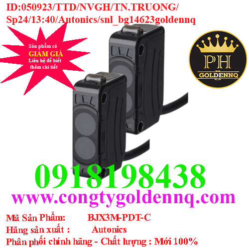 Cảm biến quang Autonics BJX3M-PDT-C | Công Ty TNHH Tổng Hợp Quốc Tế Golden NQ