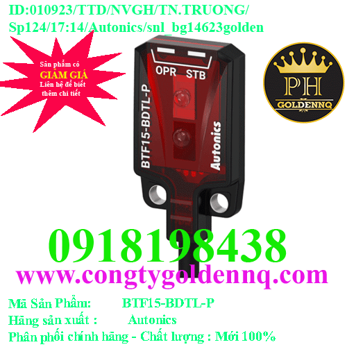 Cảm biến quang Autonics BTF15-BDTL-P | Công Ty TNHH Tổng Hợp Quốc Tế ...