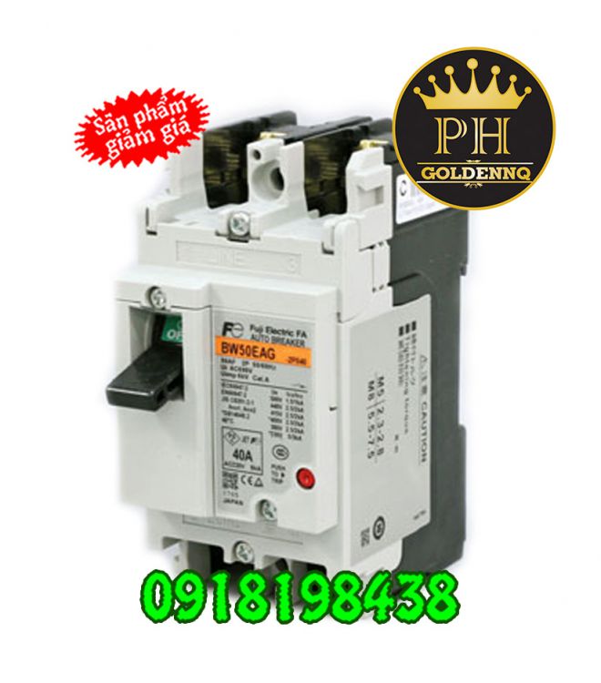 MCCB Fuji BW50EAG-2P 5kA 5A-50A | Công Ty TNHH Tổng Hợp Quốc Tế Golden NQ