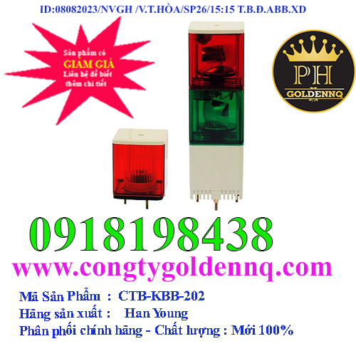 Thiết bị báo hiệu dạng tháp CTB/CTC CTB-KBB-202 | Công Ty TNHH Tổng Hợp Quốc Tế Golden NQ