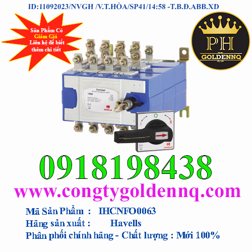 Thiết bị chuyển đồi nguồn Havells MTS-4P 63A-3150A | Công Ty Quốc Tế ...