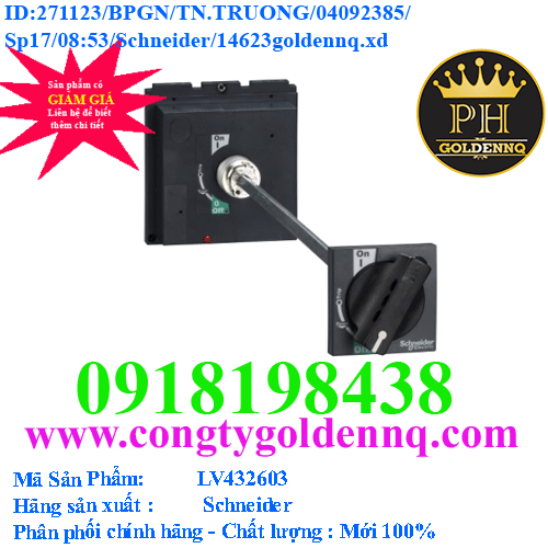 Phụ kiện dùng cho Compact NSX400/630 LV432603 | Công Ty TNHH Tổng Hợp ...