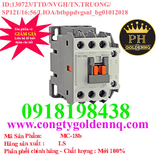 Khởi động từ LS 3P MC-18b 18A (1a1b) | Công Ty TNHH Tổng Hợp Quốc Tế ...