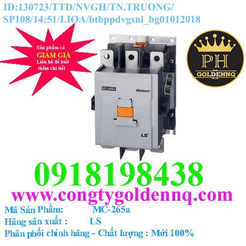 Khởi động từ LS 3P MC-265a 265A (2a2b) | Công Ty TNHH Tổng Hợp Quốc Tế ...