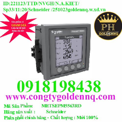Đồng hồ đa năng METSEPM5563RD Schneider | Công Ty TNHH Tổng Hợp Quốc Tế ...