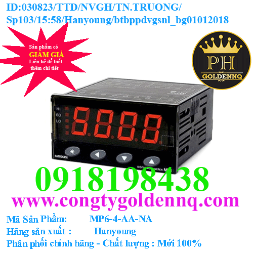 Đồng Hồ Đo Volt Ampere Đa Tính Năng MP6-4-AA-NA | Công Ty TNHH Tổng Hợp ...