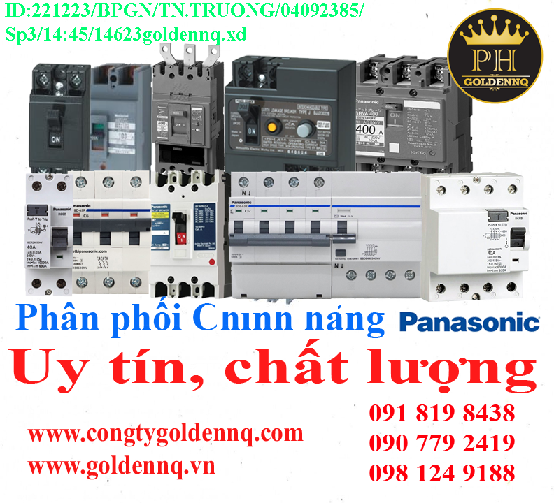 CẦU DAO TỰ ĐỘNG DIN&MCCB/ELB/HB PANASINOC chính hãng, giá sỉ, bảo hành, phân phối toàn quốc. Để ...