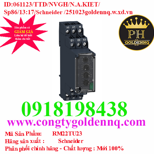Relay điều khiển RM22TU23 Schneider | Công Ty TNHH Tổng Hợp Quốc Tế ...