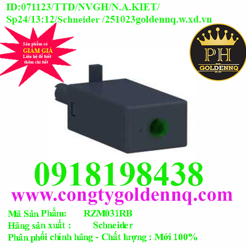Phụ kiện cho rơ le RZM031RB Schneider | Công Ty TNHH Tổng Hợp Quốc Tế ...