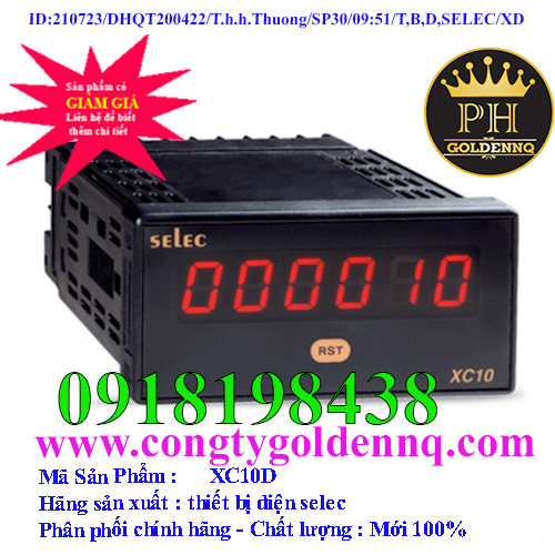 Bộ Đếm Tổng Selec XC10D | Công Ty TNHH Tổng Hợp Quốc Tế Golden NQ