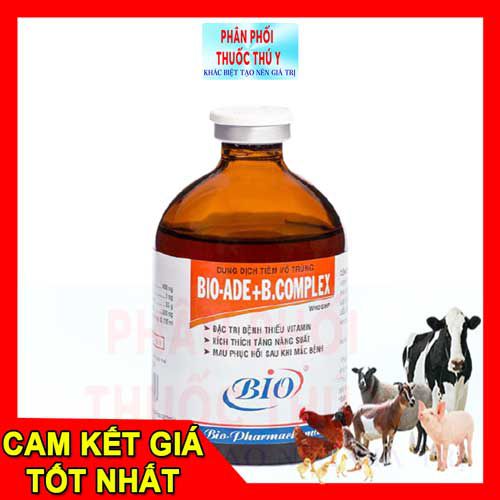 Bio ADE Bcomplex 100ml Trị Thiếu Vitamin Phân Phối Thuốc Thú Y