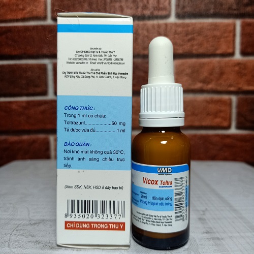 Vemedim Vicox Toltra 20ml Chính Hãng Giá Tốt Phân Phối Thuốc Thú Y