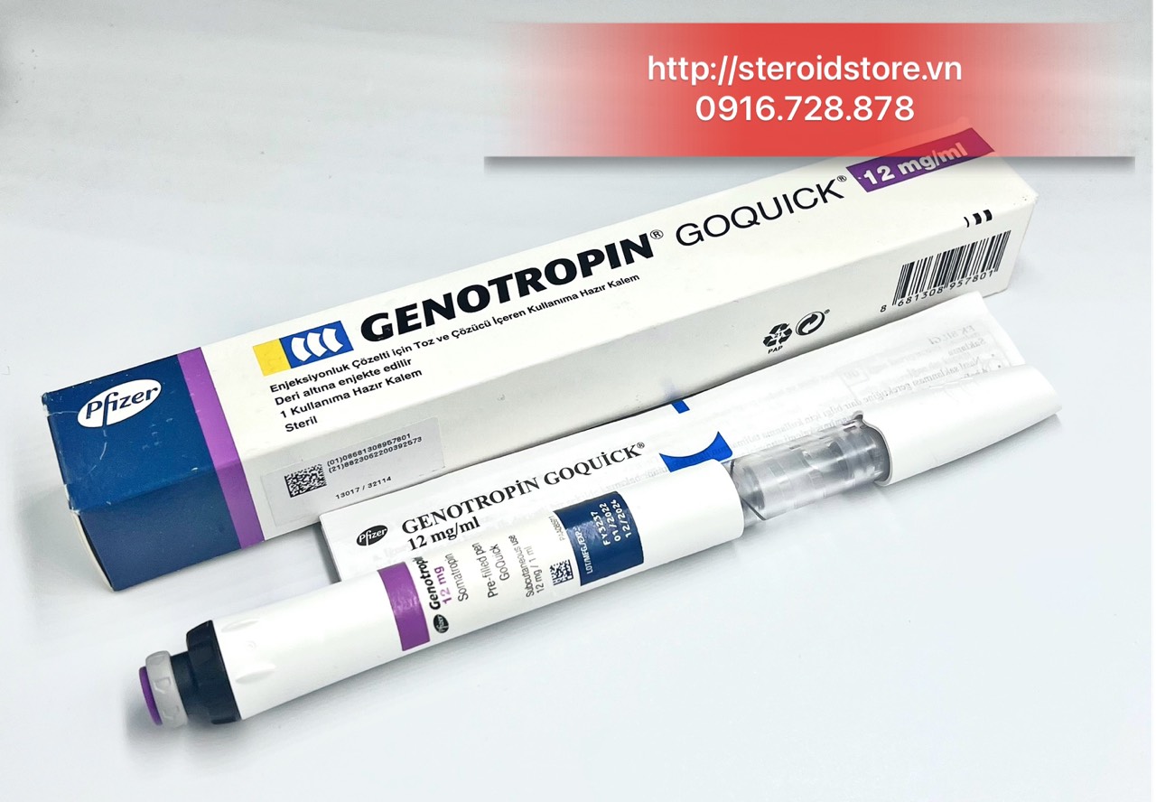 Genotropin 12mg 36IU Bút Tiêm Somatropin Hormone Tăng Trưởng Pfizer