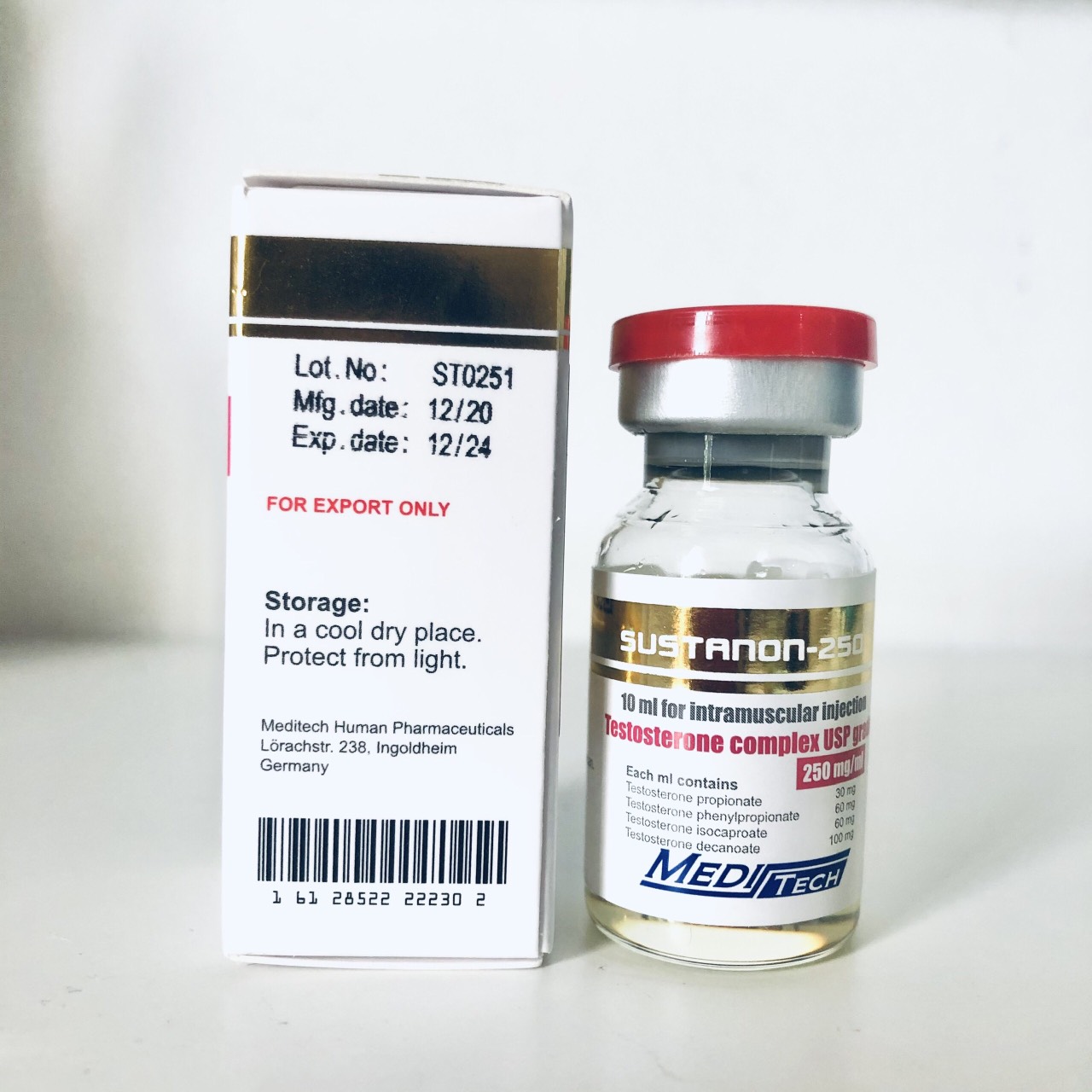 Sustanon 250 - Testosterone complex 250mg - Hãng Meditech - Lọ 10ml