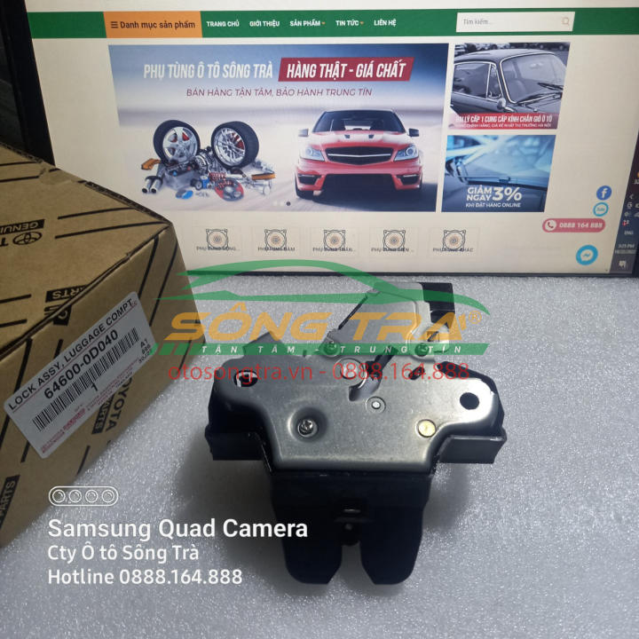 KHÓA NGẬM CỐP HẬU TOYOTA VIOS 2022 CHÍNH HÃNG Cty Ô tô Sông Trà