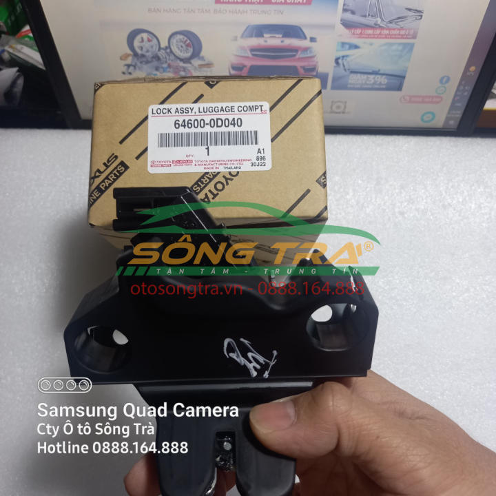 KHÓA NGẬM CỐP HẬU TOYOTA VIOS 2022 CHÍNH HÃNG Cty Ô tô Sông Trà