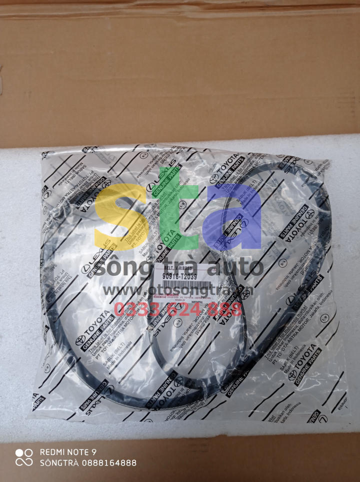 DÂY ĐAI TỔNG XE TOYOTA VIOS (2017-2022) Cty Ô tô Sông Trà