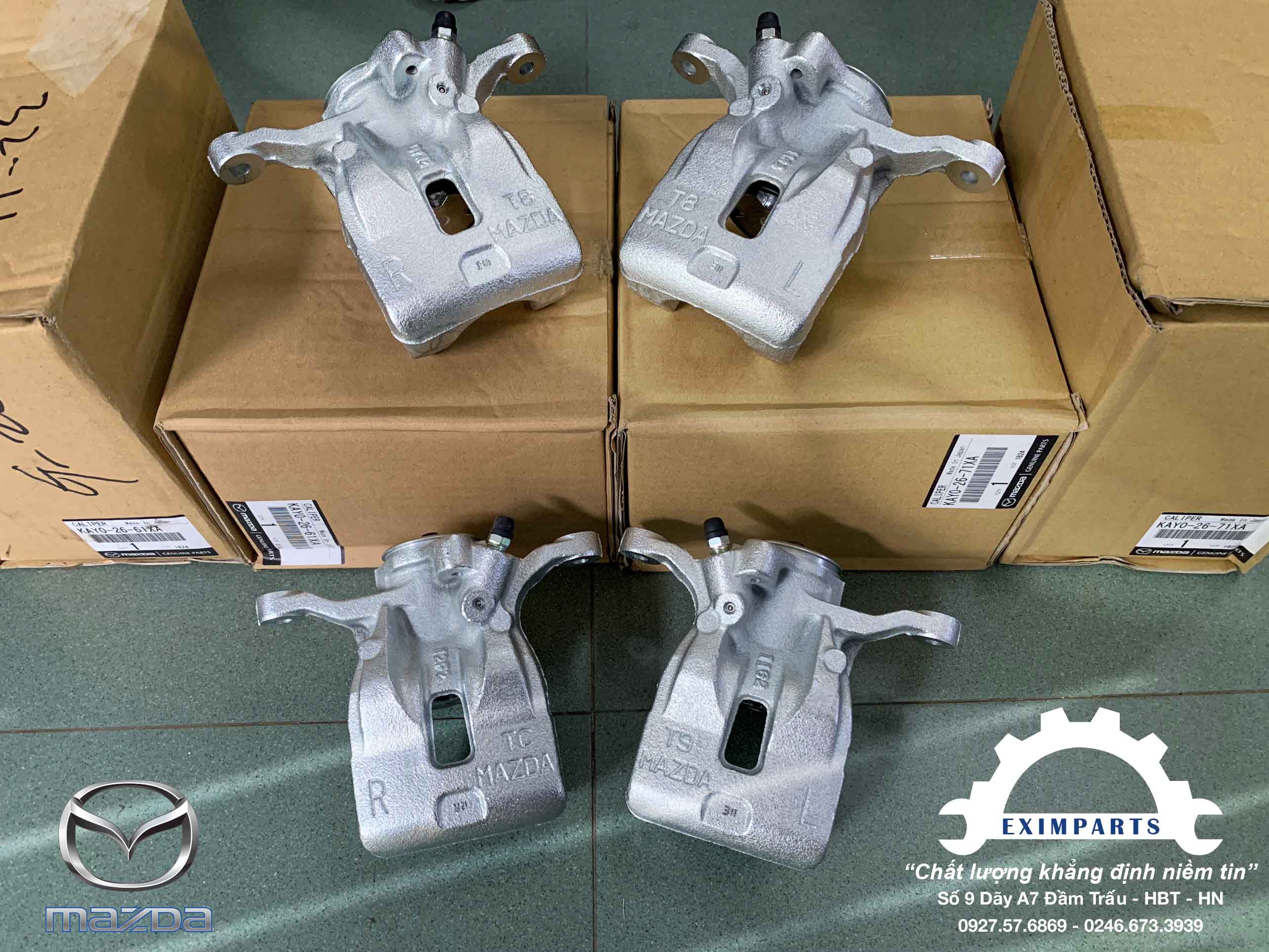 Cụm piston phanh sau Mazda CX5 (phanh điện) chính hãng