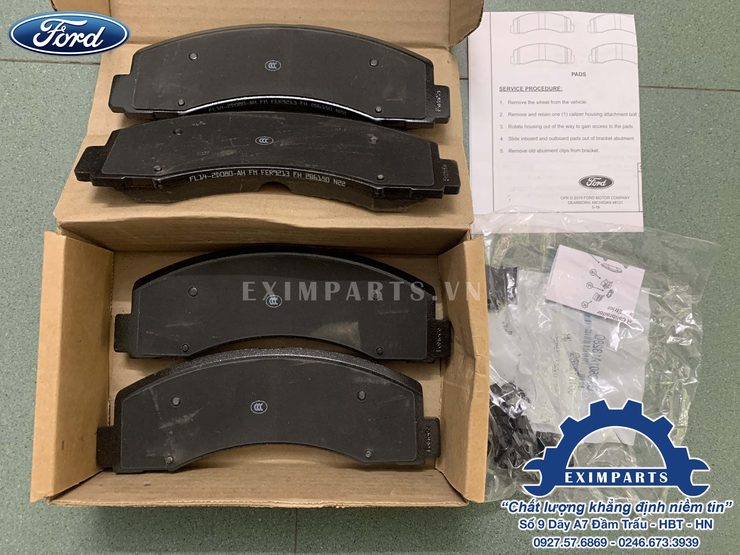 MÁ PHANH TRƯỚC FORD F-150 FL1Z2001E