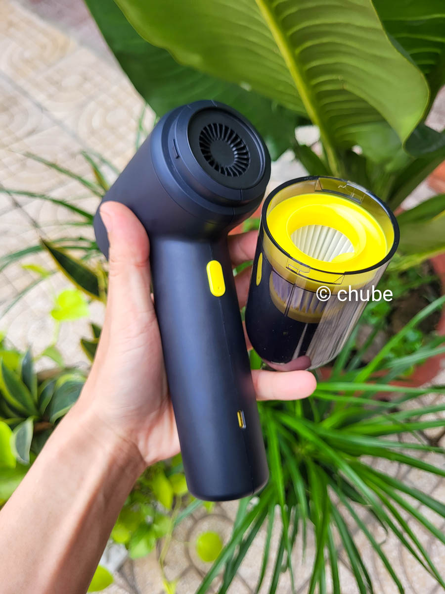 Trải nghiệm Máy Hút Bụi Cầm Tay Baseus AT cho ô tô, bàn thờ - chube.vn