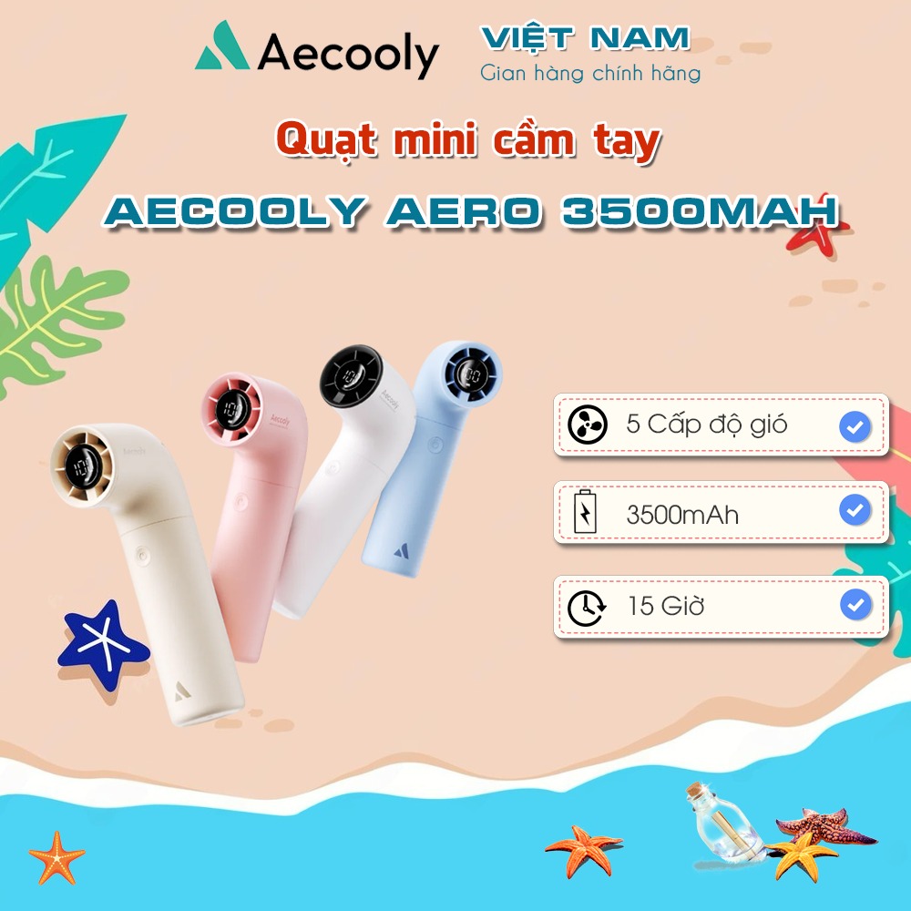 Quạt Tích Điện Ống Nước AECOOLY Aero - chube.vn