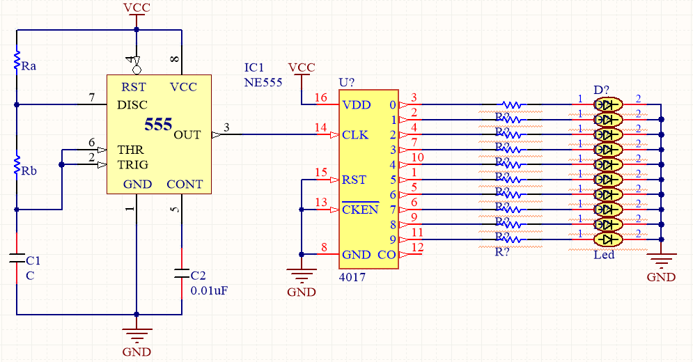LÀM MẠCH LED CHỚP NHÁY TỪ IC TẠO XUNG NE555