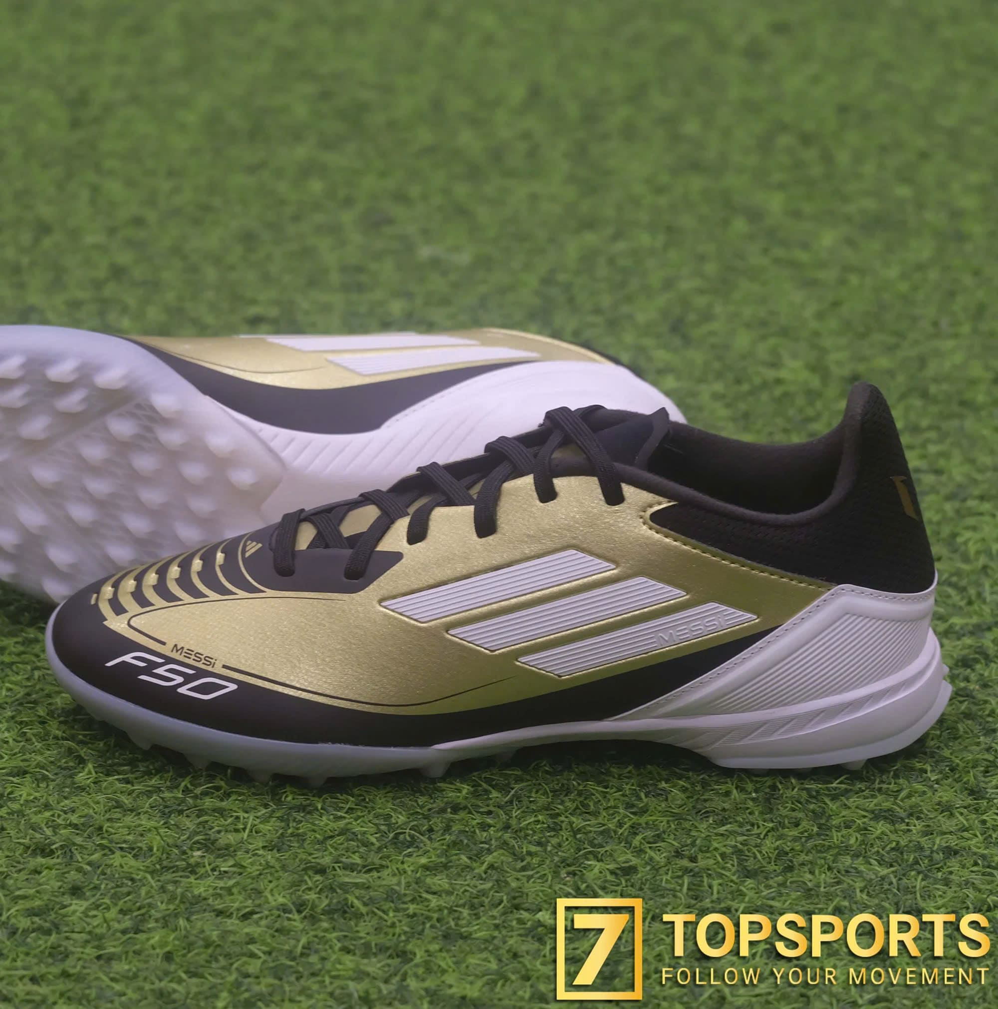 Adidas F50 League Messi TF - Gold Metallic/Cloud White/Core Black ...