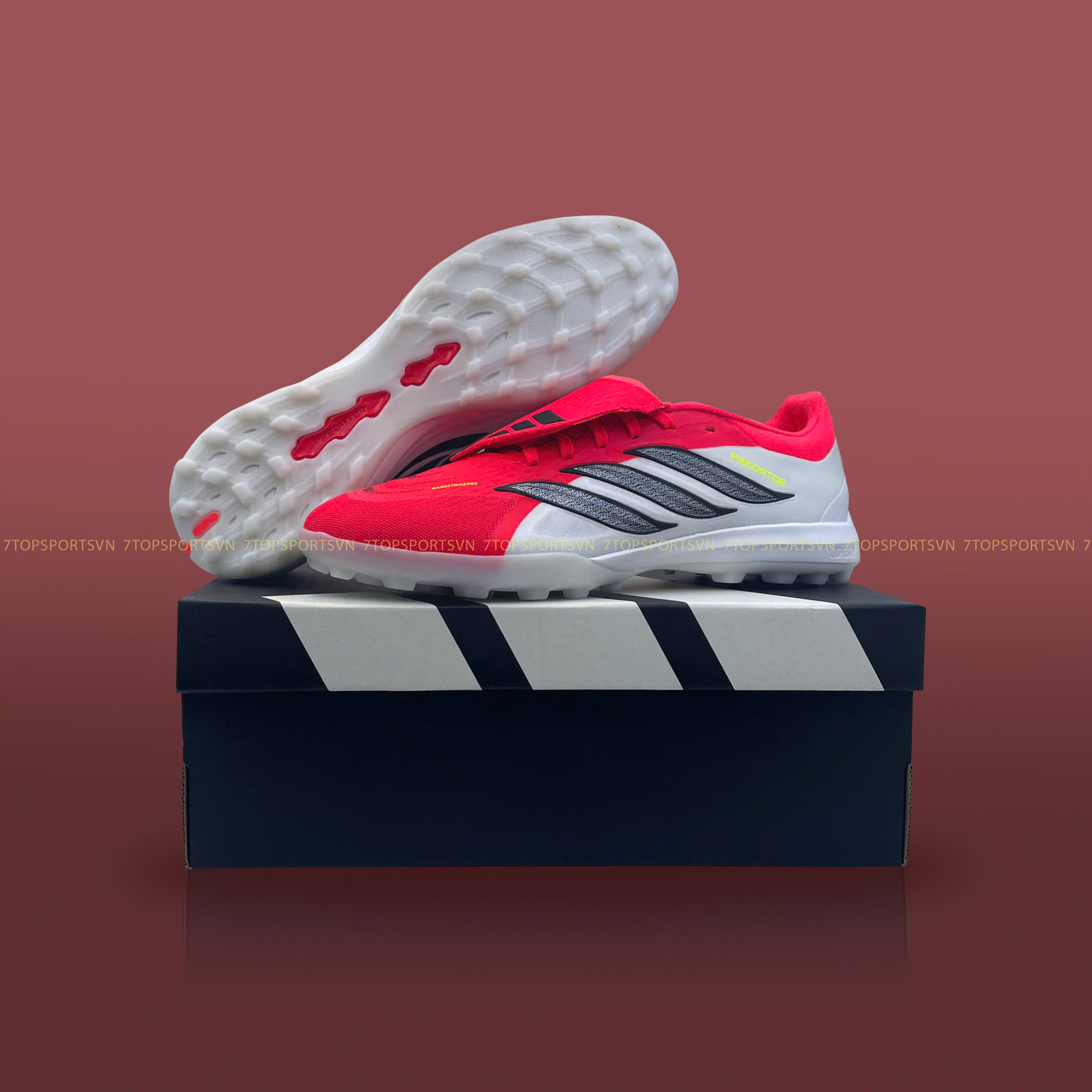 Adidas Predator Pro FT TF - Lucid Red/Core Black/Cloud White JR7866 ...