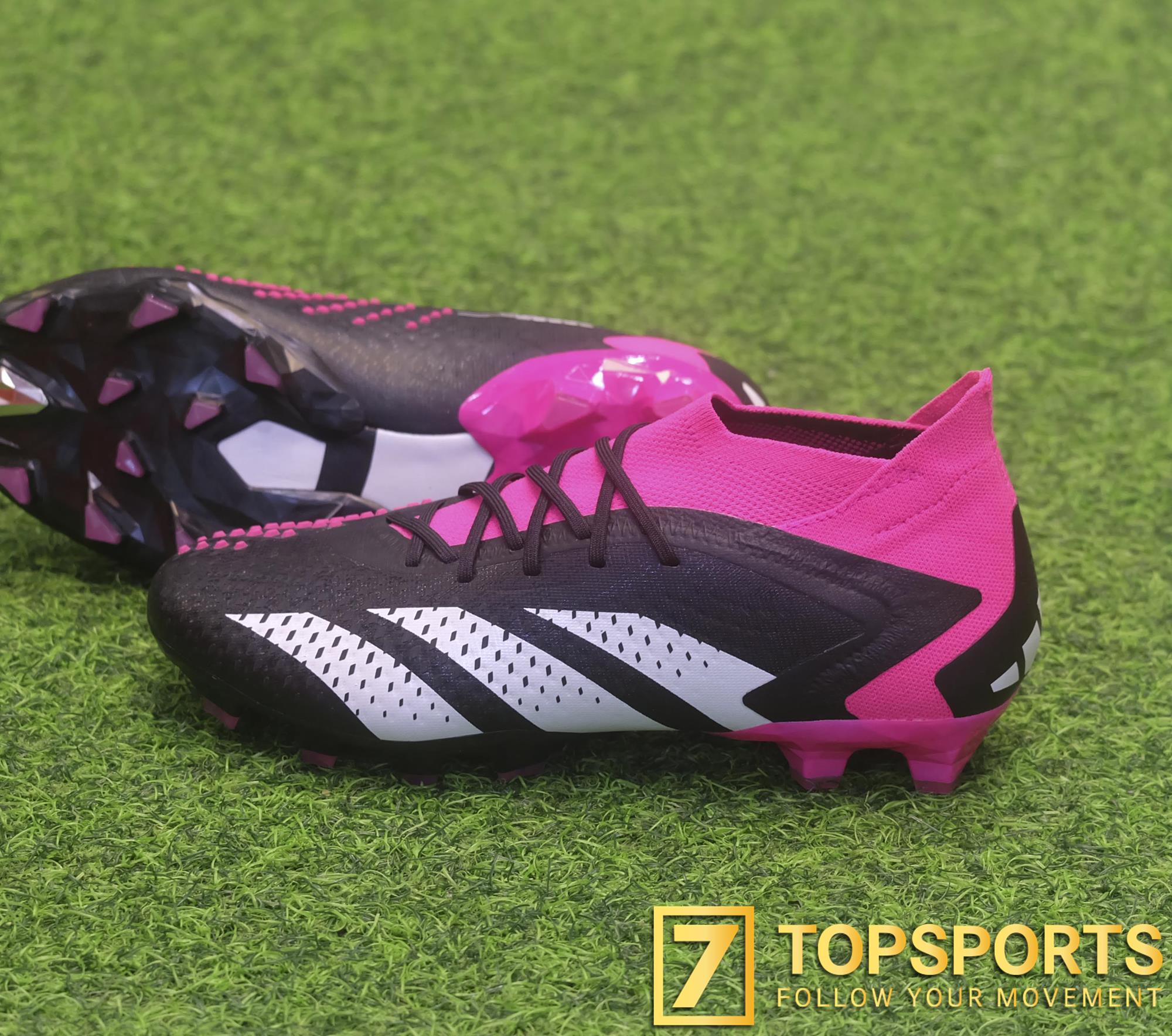 Adidas Predator Accuracy.1 AG - Core Black/Cloud White/Team Shock Pink ...