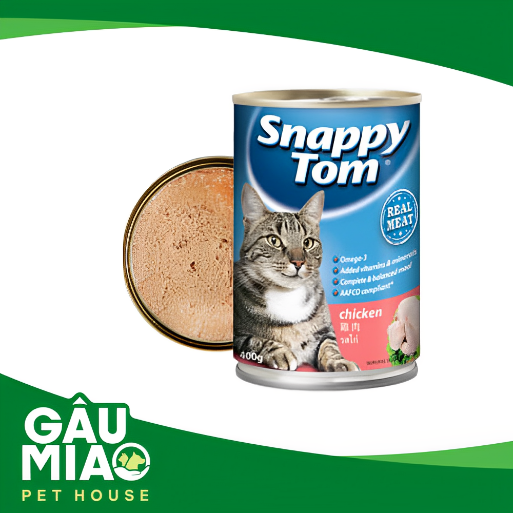 Snappy Tom-Pate cho mèo từ 4 tháng tuổi-Lon 400g | Gâu Miao Pet House