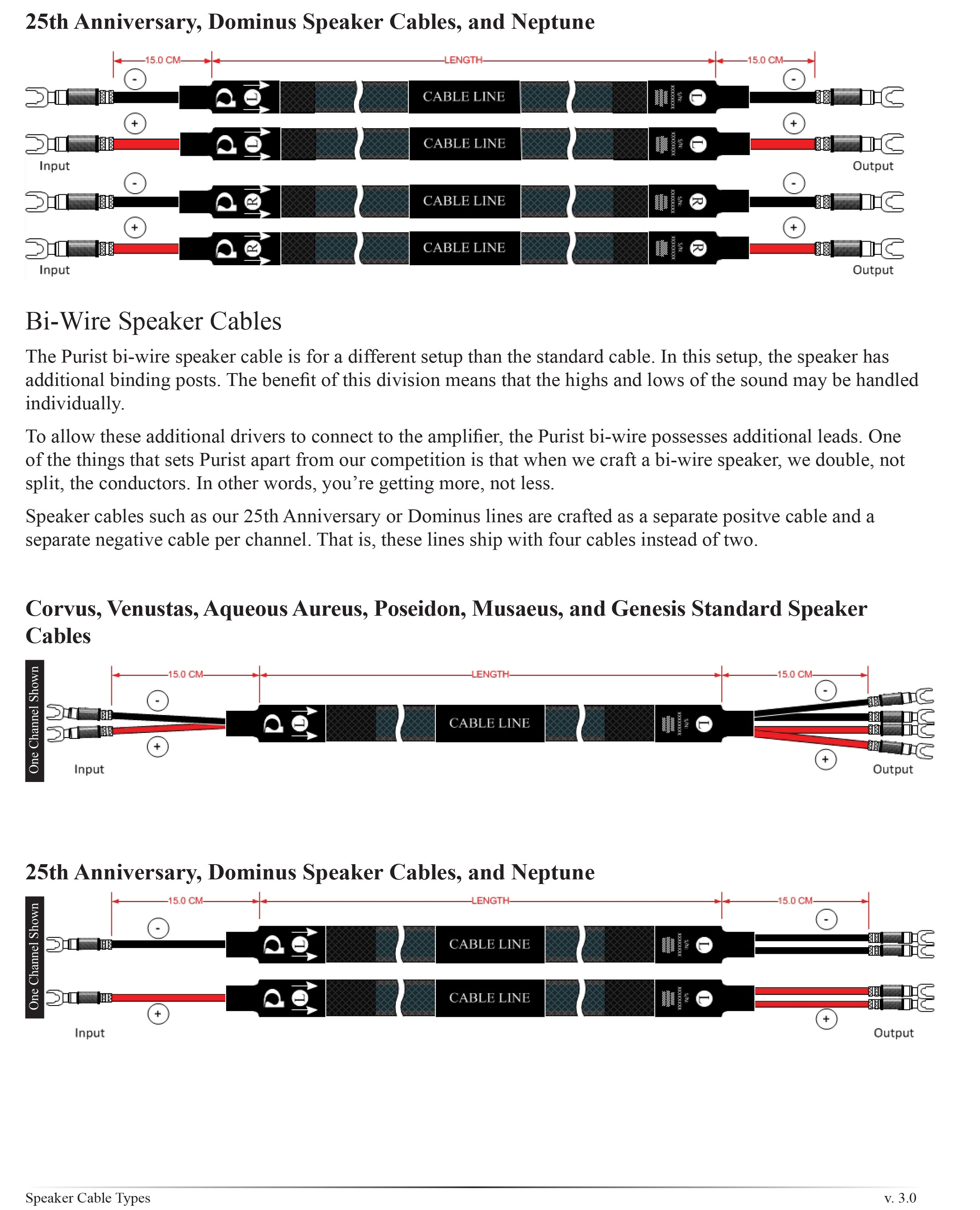 PURIST - CORVUS SPEAKER CABLE