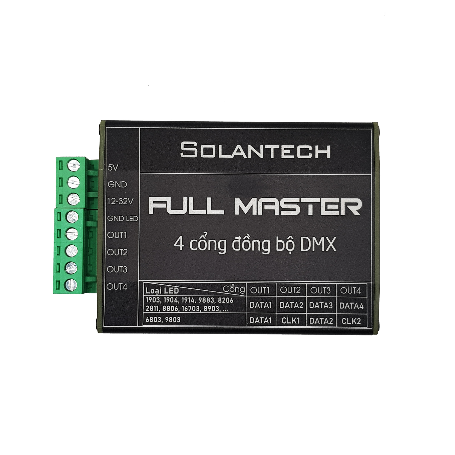 MẠCH FULL MASTER 4 CỔNG ĐỒNG BỘ DMX | solantech