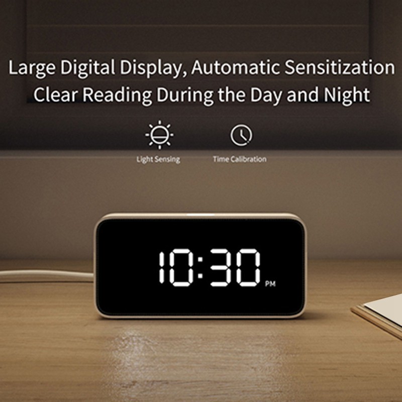 Đồng hồ báo thức Xiaomi Xiao Ai Smart Alarm Clock - black | phukienbaophong
