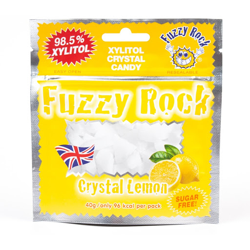 퍼지락 자일리톨 크리스탈 레몬 캔디 40G Keo Xylitol Fuzzy Rock Crystal Lemon A CÔNG TY ...