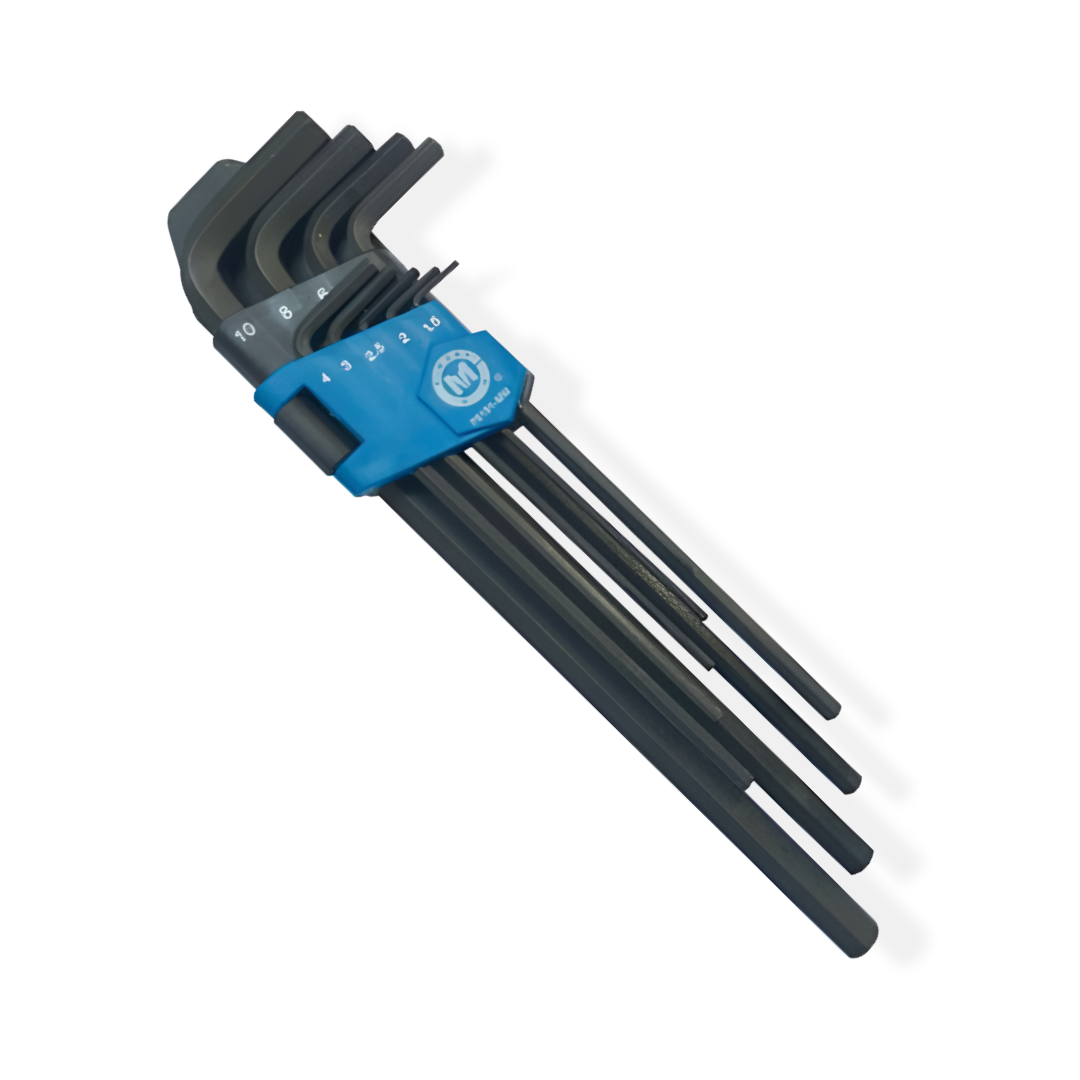 Bộ lục giác thẳng 9 chi tiết màu đen hệ met Cmart F0193