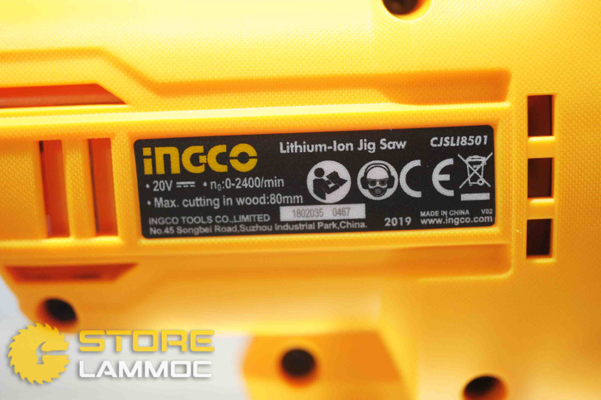 Thân máy cưa lọng dùng pin 20V INGCO CJSLI8501