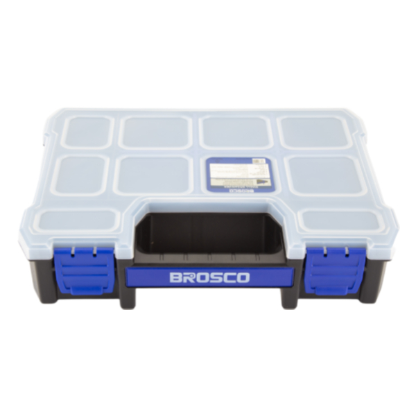 Hộp đựng đồ nghề 10 ngăn kích thước 29x22x6.7cm Brosco BR720290