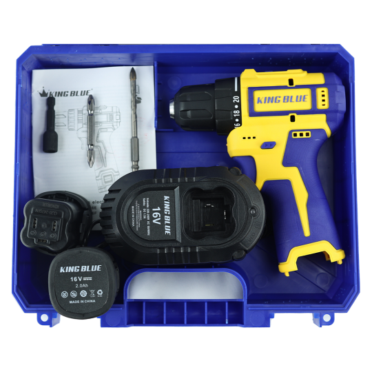 Siêu máy khoan pin 16V không chổi than KINGBLUE KBE-BL8116E
