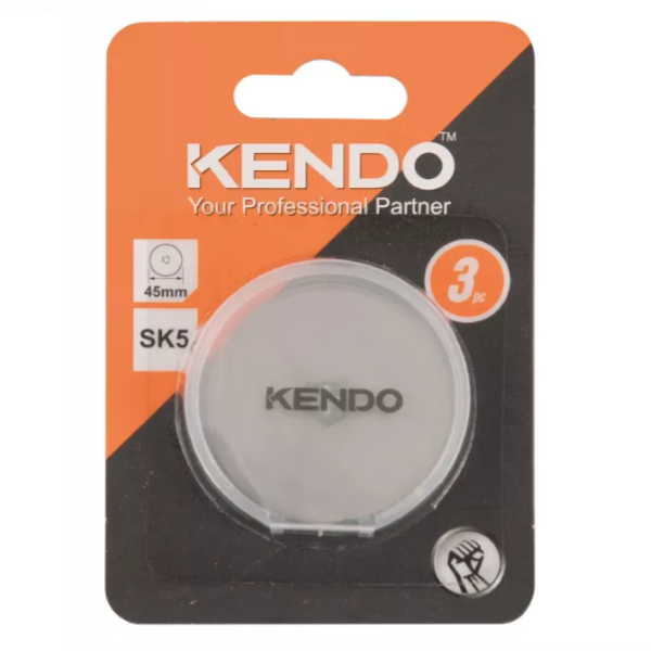 Lưỡi dao xoay bằng thép SK5 kích thước 45mm (3 cái) Kendo 30949