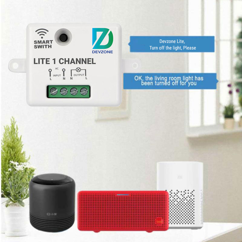 Công tắc thông minh wifi DEVZONE LITE điều khiển bật tắt máy bơm nước thiết bị điện từ xa qua ...