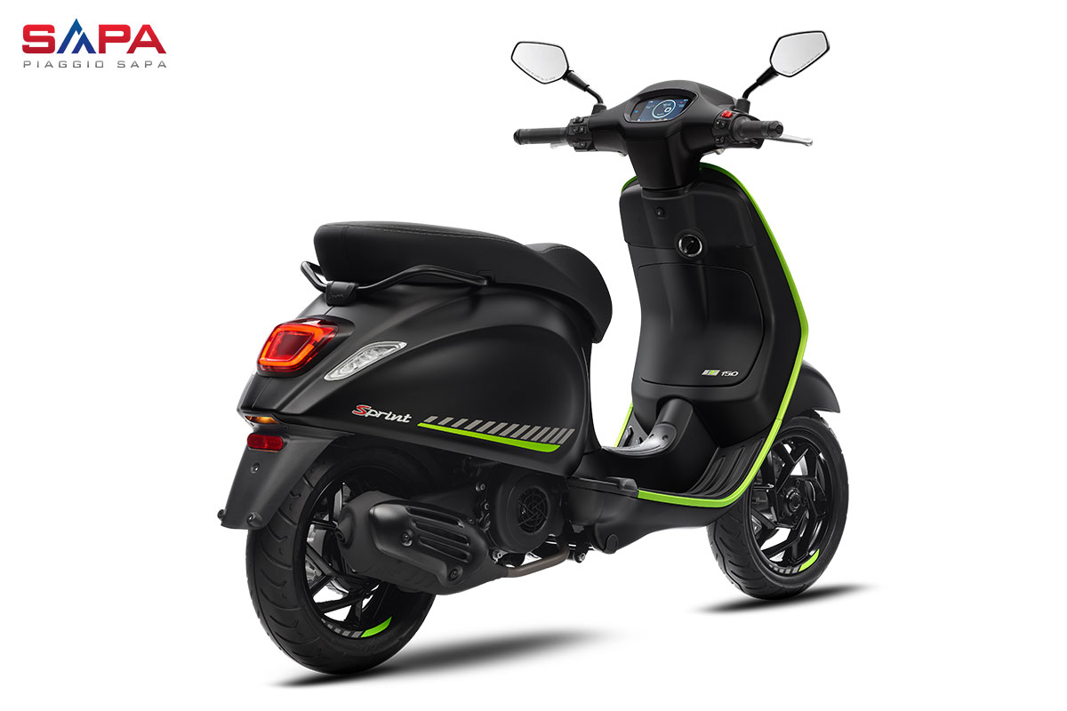 Vespa Sprint Tech 125 Black Convinto | Xe Sprint Tech 2025 - Piaggio Sapa