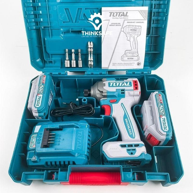 Máy siết vít dùng pin không chổi than TOTAL TIRLI2028, momen xoắn cực ...