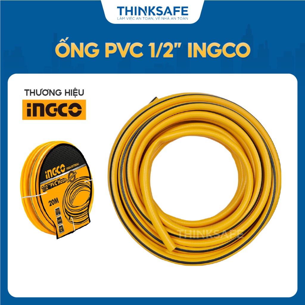 Ống PVC 1/2 inch INGCO HPH2001 chiều dài 20m, tải tối đa 300psi, lực ...