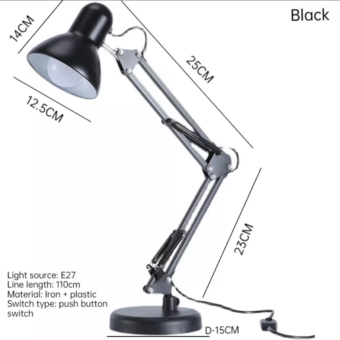 Đèn bàn PIXAR bóng LED thân gấp - BA006 Aladdin Lighting